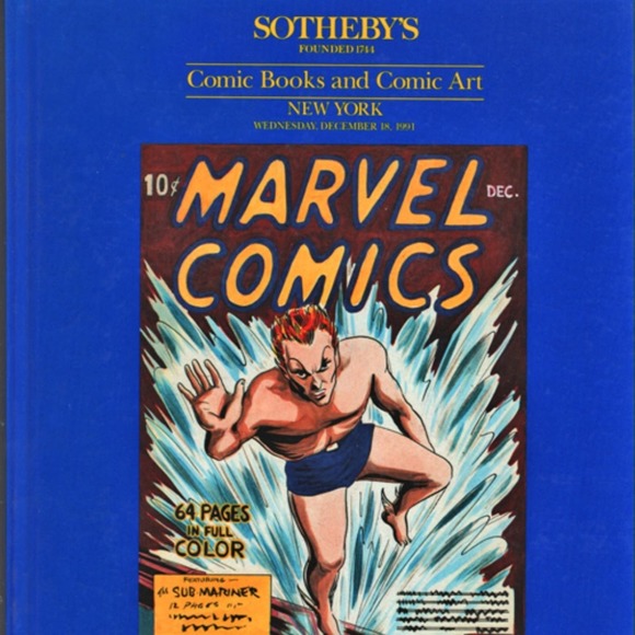 Sotherby's | Other | Sothebys Auction Catalog Comic Books Comic Art ...